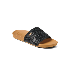reef Cushion Scout Braids Black Tan - Thong On