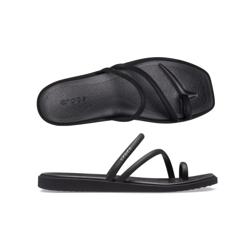 Crocs Women's Miami Toe Loop Sandal Black - Thong On