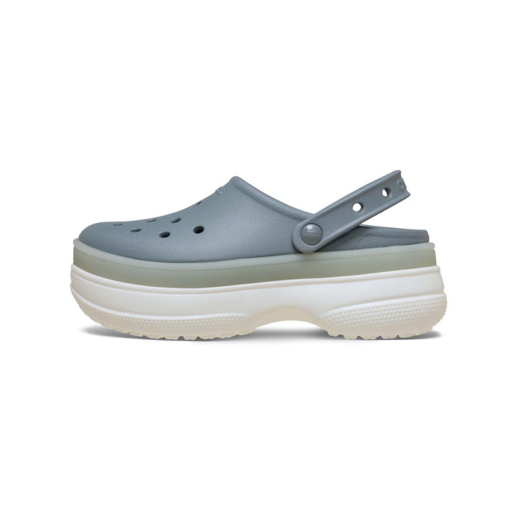 Crocs Classic Frosted Stacked Clog Concrete - Thong On