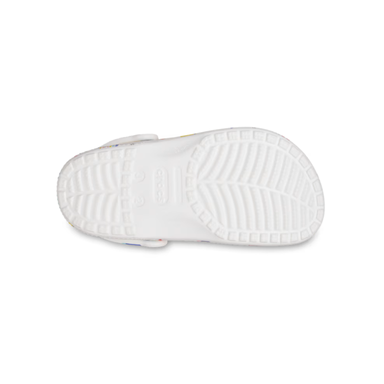 Crocs Classic Doodle Print Clog White Multi Kids - Thong On